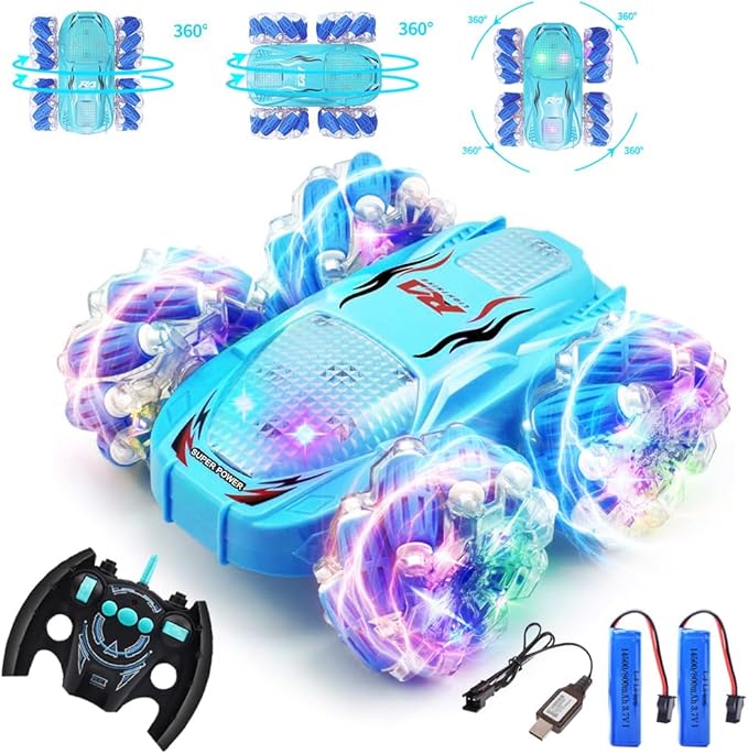 Stunt Storm Remote Control Car — 360° Stunt Racing RC Toy for Kids ...